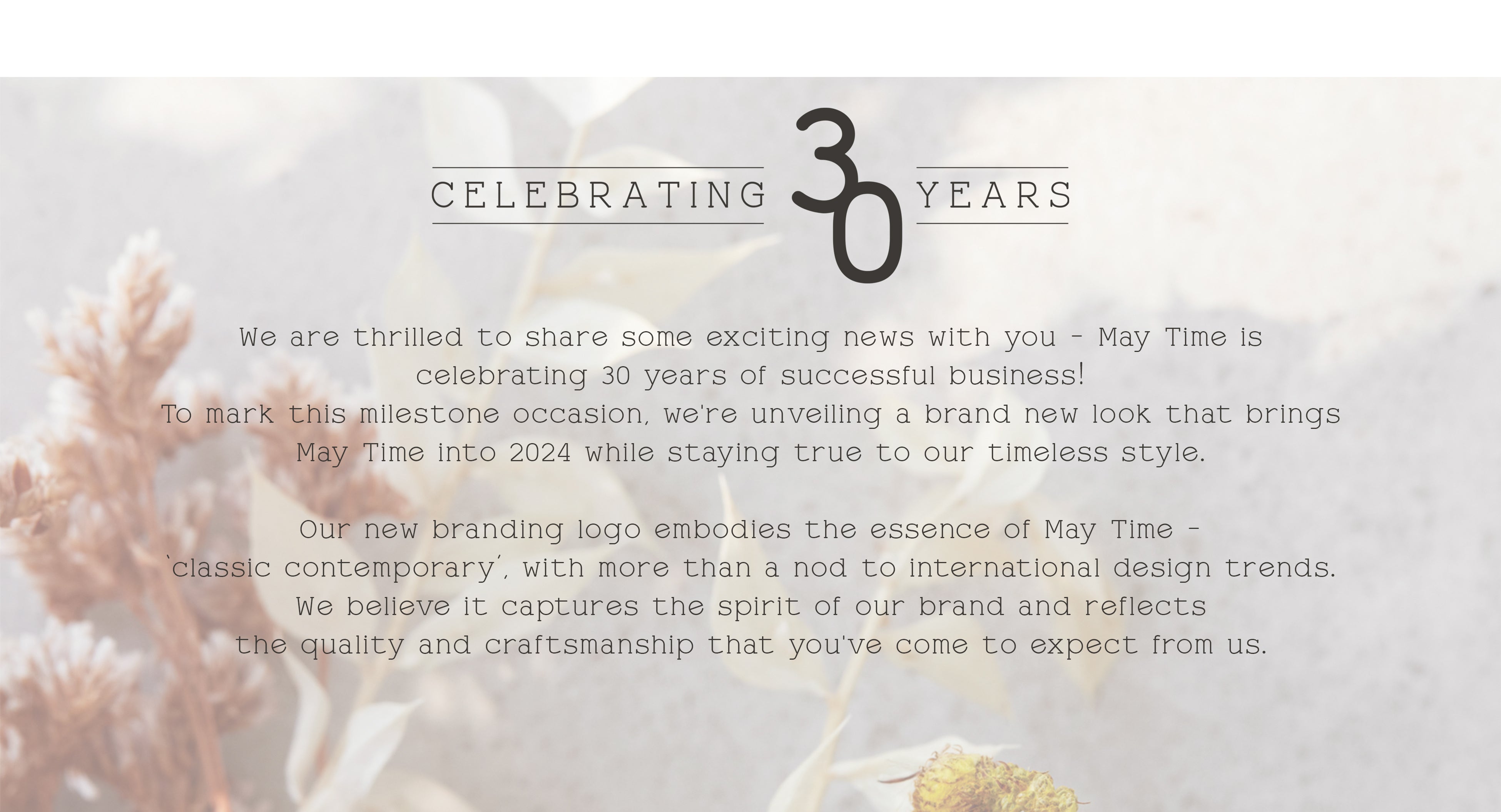 Furniture, Homeware & Design Decor - May Time