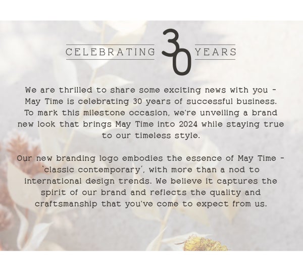 Furniture, Homeware & Design Decor - May Time