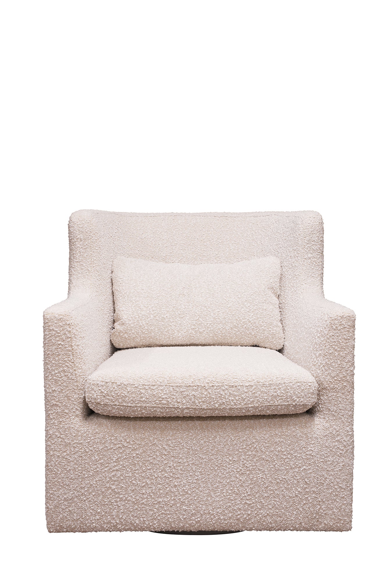 BAXTER Oscar Swivel Chair - Textured Cream - Maytime