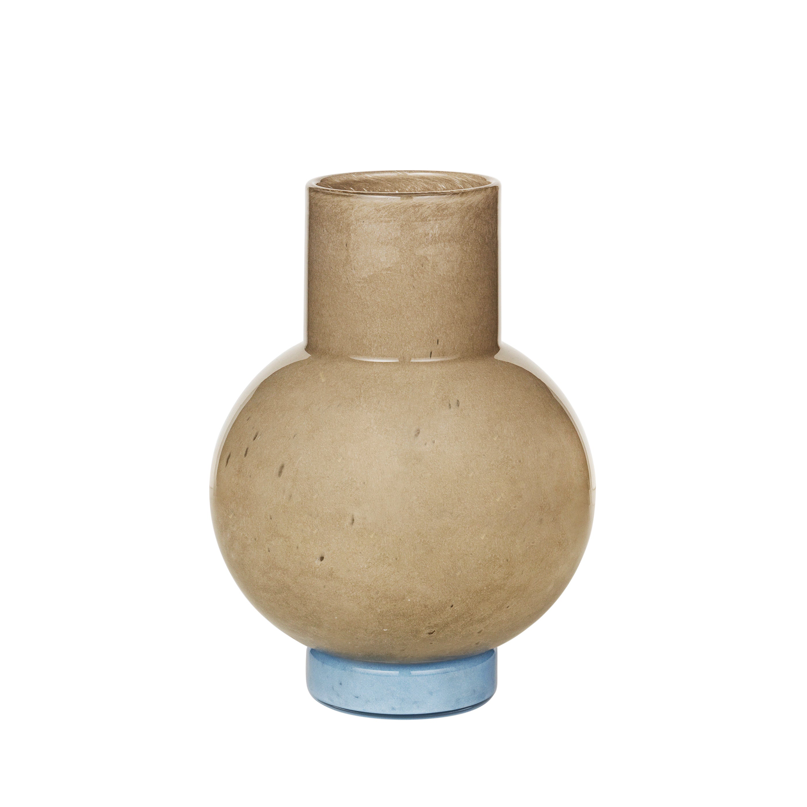 BROSTE Vase Mari - Taupe/Light Blue - Maytime