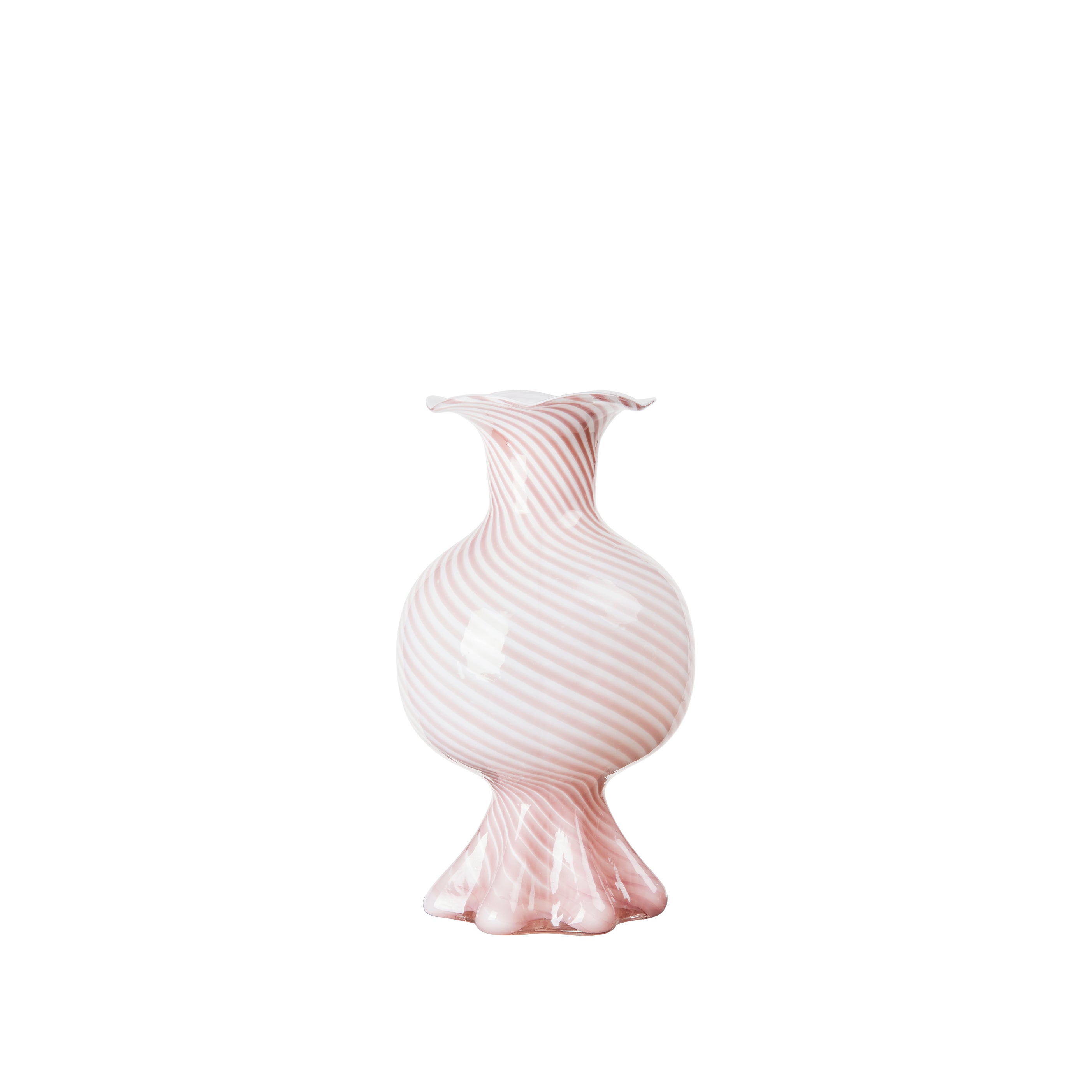 BROSTE Vase Mella - Fairy Pink/Off White - Maytime