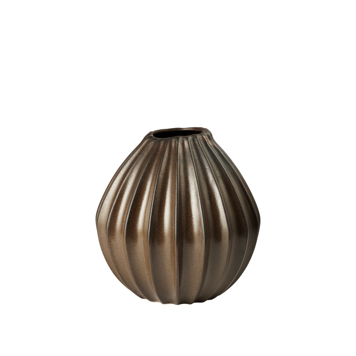 BROSTE Vase Wide Large - Antique Brown - Maytime