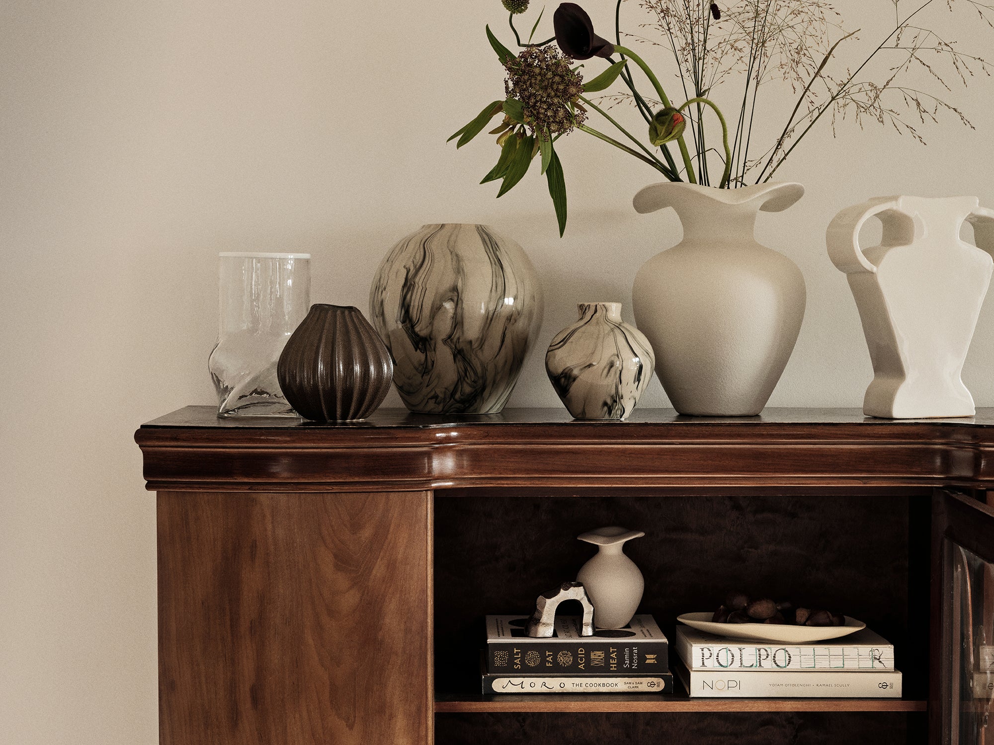 BROSTE Vase Florentina M - Off-White - Maytime