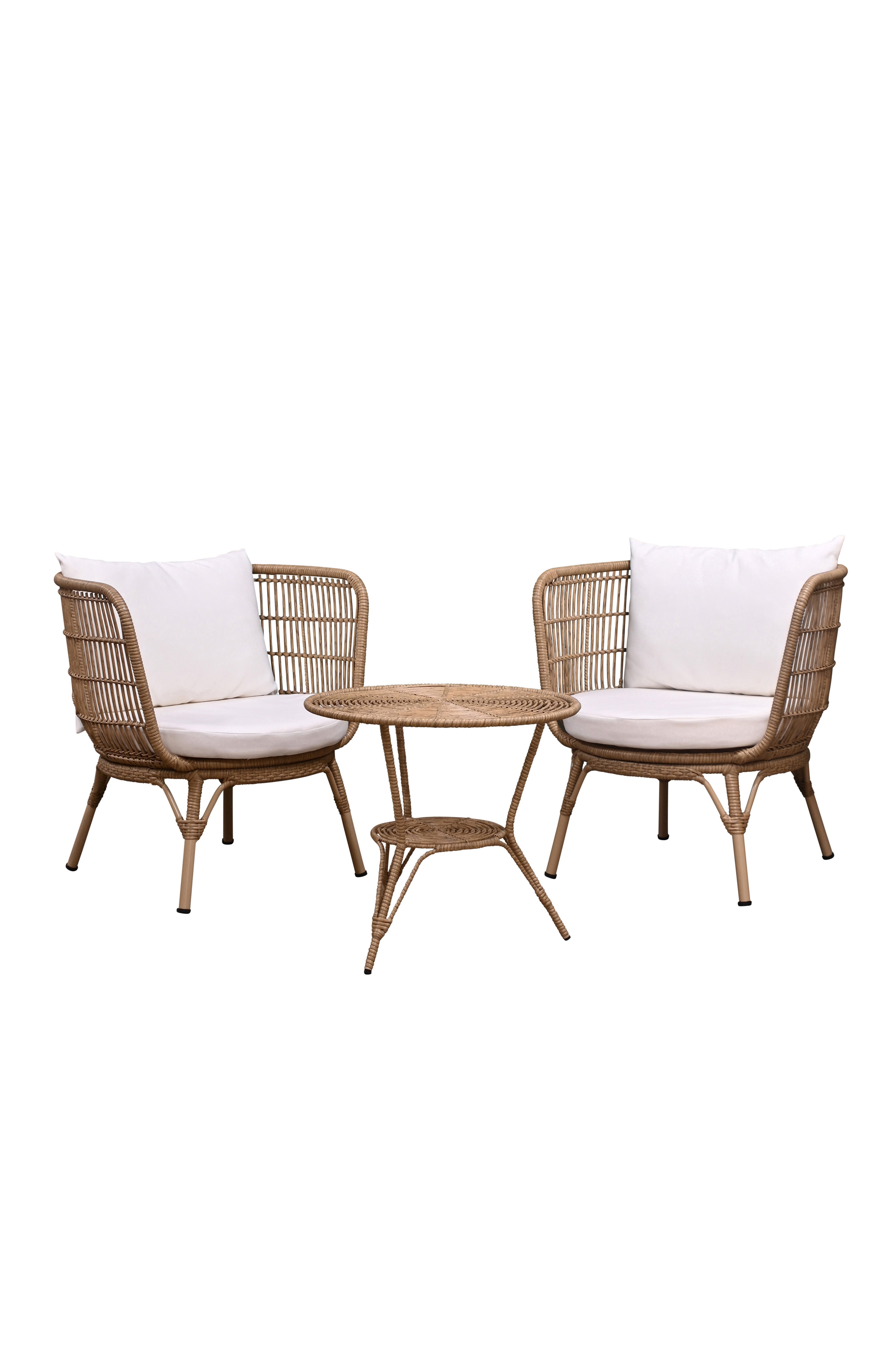 CLIFTON Outdoor 3-Piece Setting - Natural - Maytime