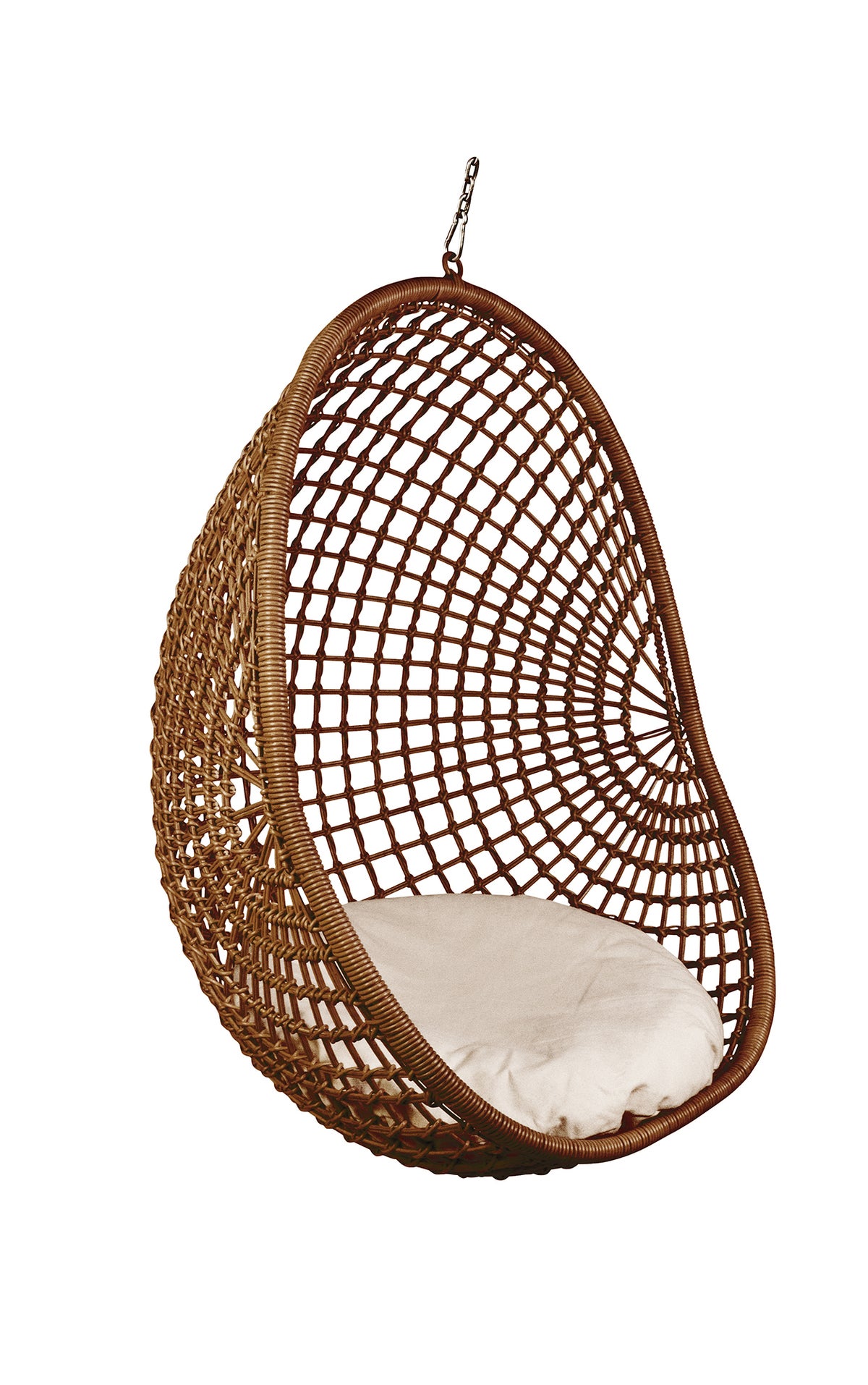 CHECK POD Chair Outdoor - Dark Natural w/Seat Cushion - Maytime
