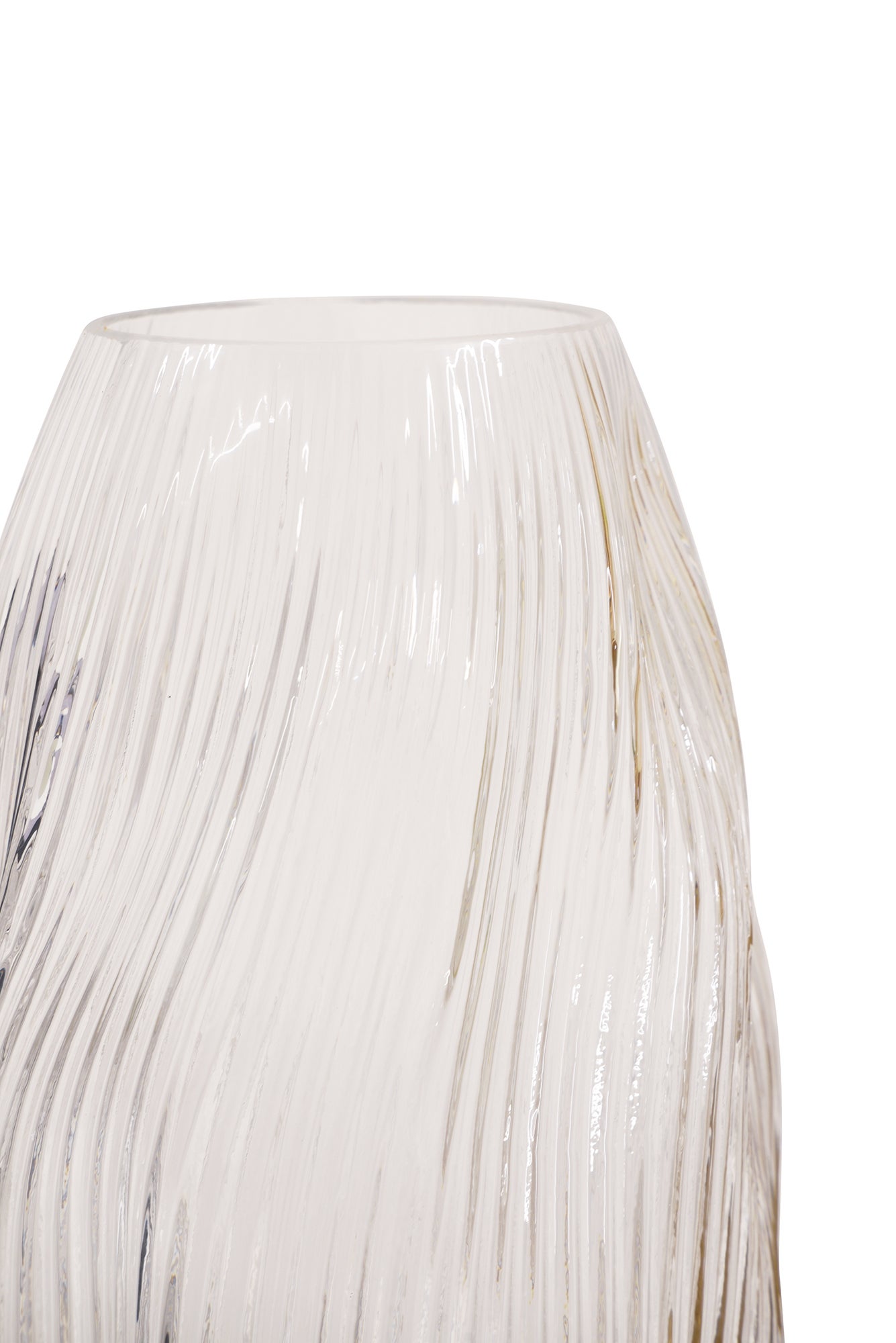 Venus Glass Vase Tall - Clear - Maytime