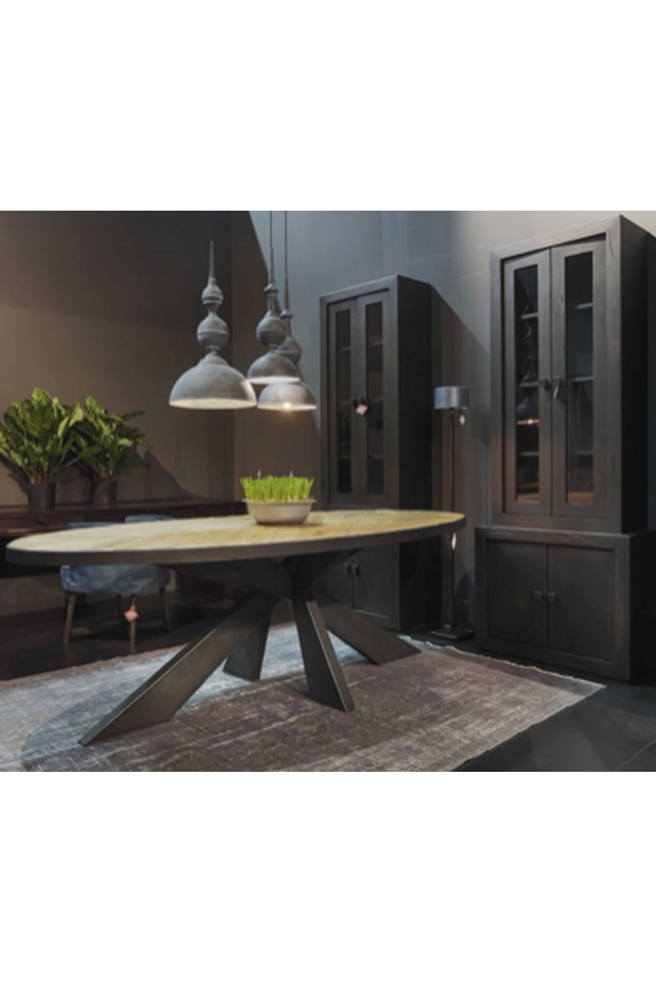 PURE Sarah Elipse Dining Table 2.5 - Weathered (2pcs) - Maytime