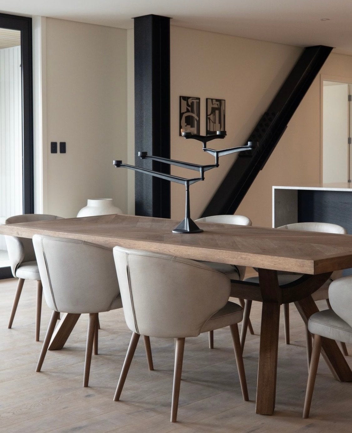 PURE Wishbone Dining Table 2.4 - Weathered (3pcs) - Maytime