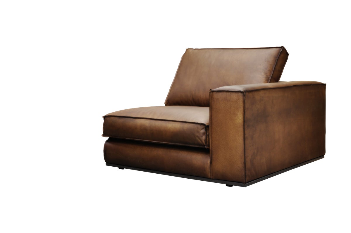 PURE Senna Leather Corner Piece Right - Standard Light Brown - Maytime