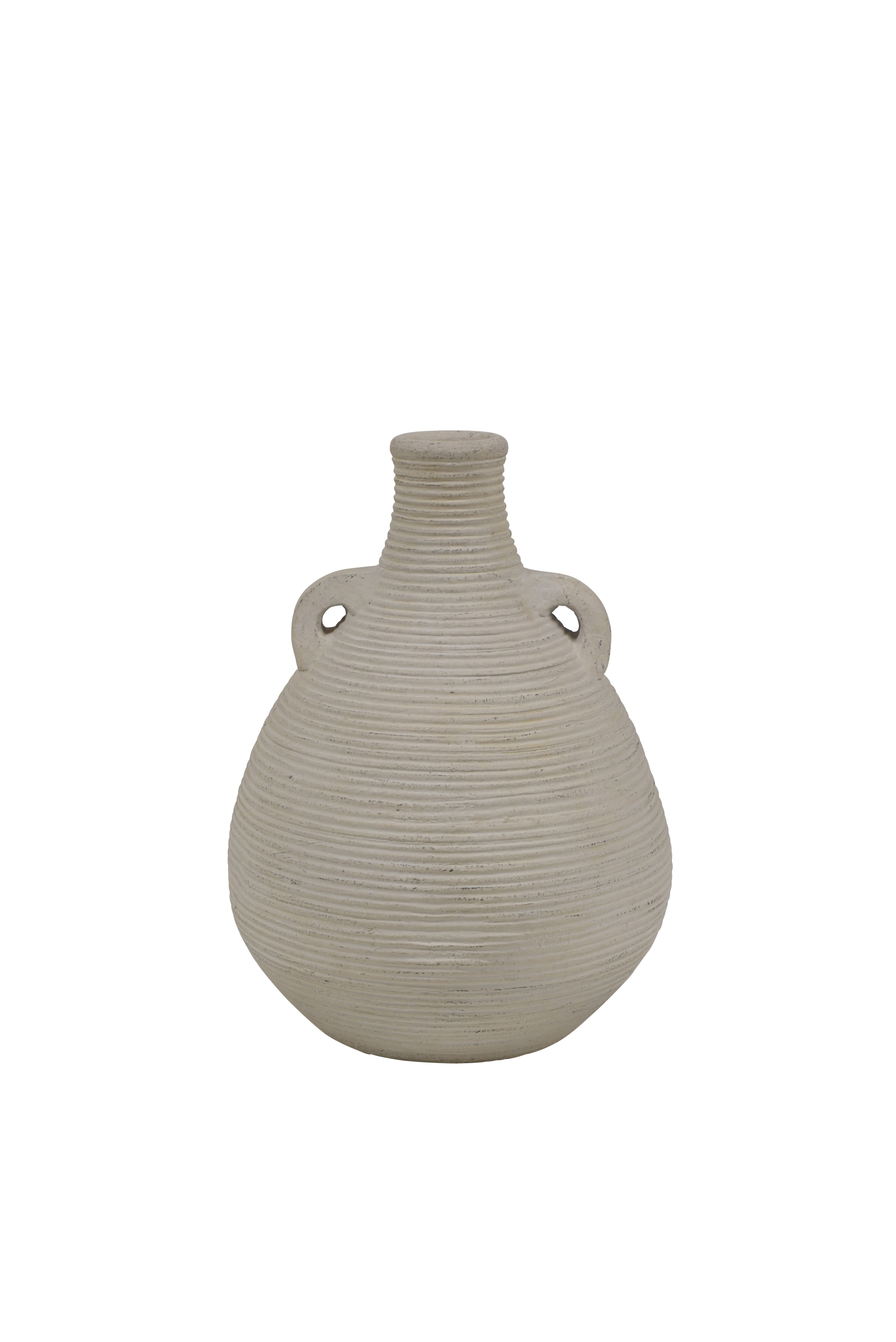 Mita Terraced Vase - Rustic Grey - Maytime
